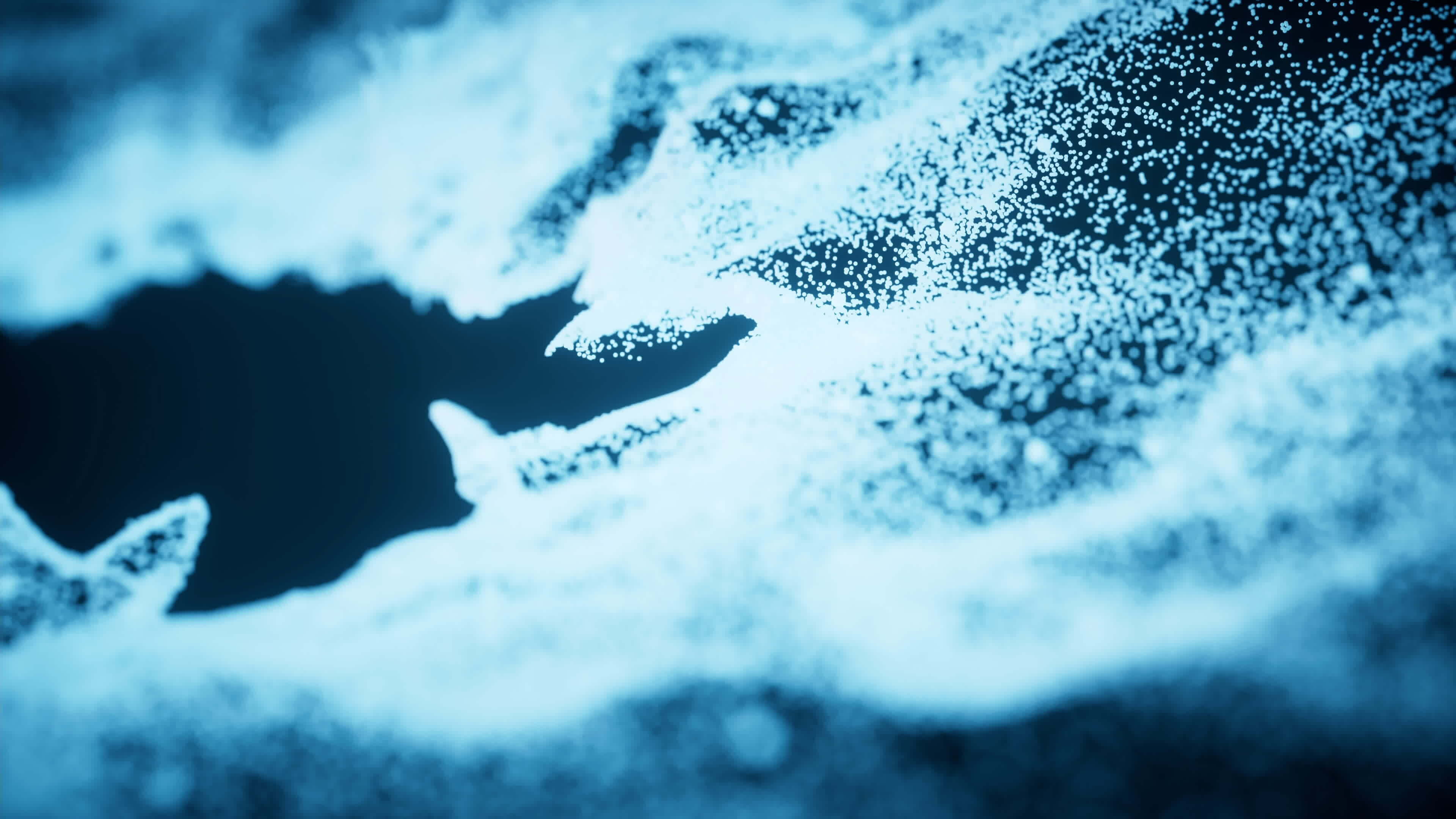 Abstract particles with wave pattern, 3d rendering. 27953767 Stock Video at Vecteezy