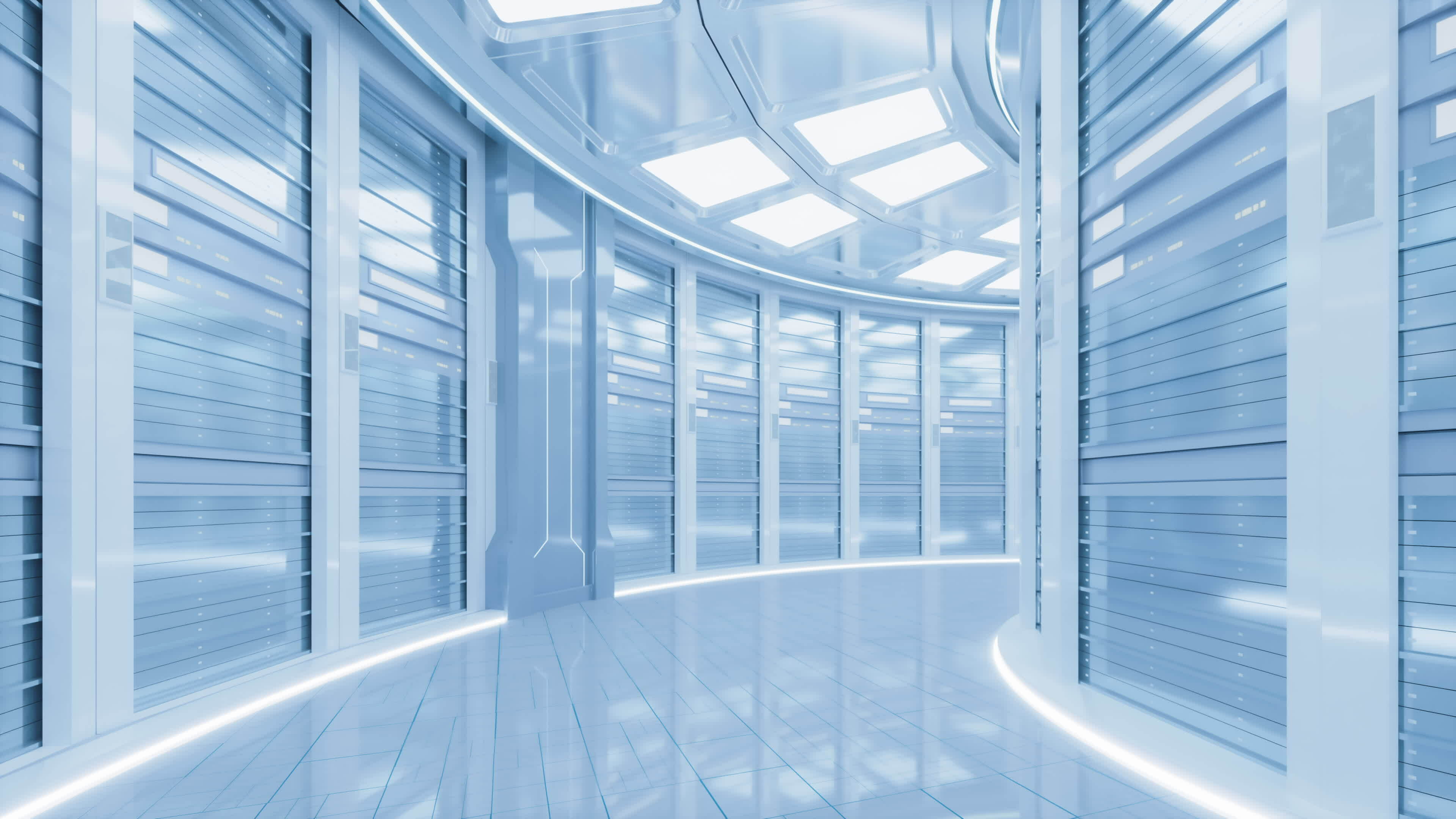 Sever Racks And Data Center Big Data And Cloud Computing Concept 3d Rendering 27953778 Stock