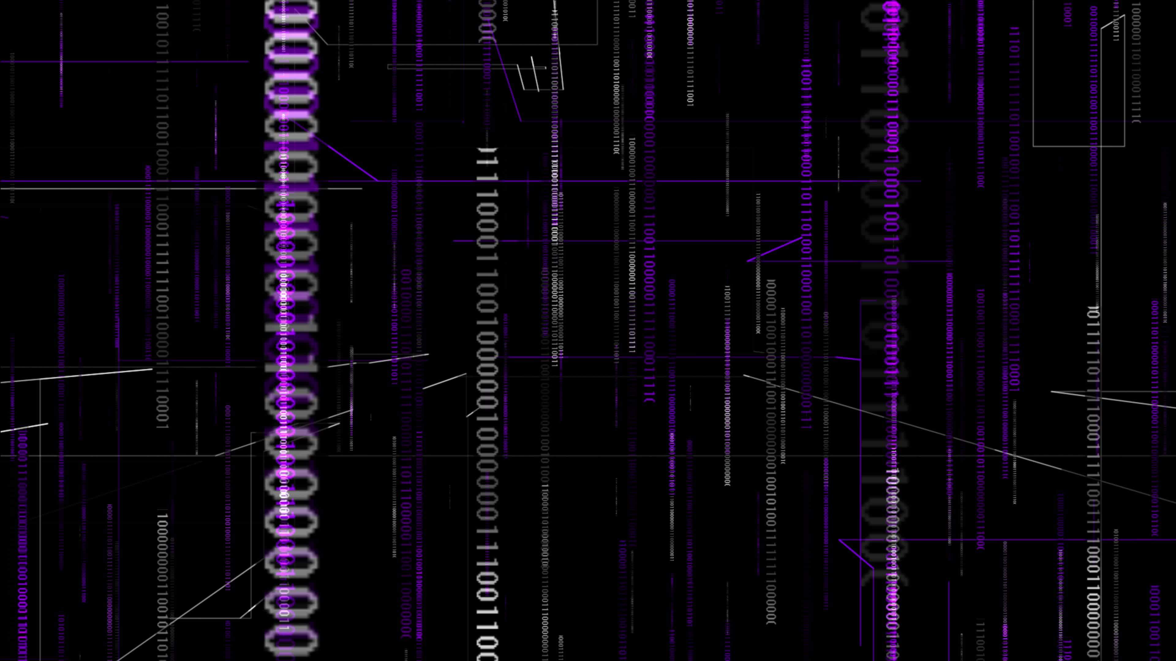 Purple Binary Wallpaper