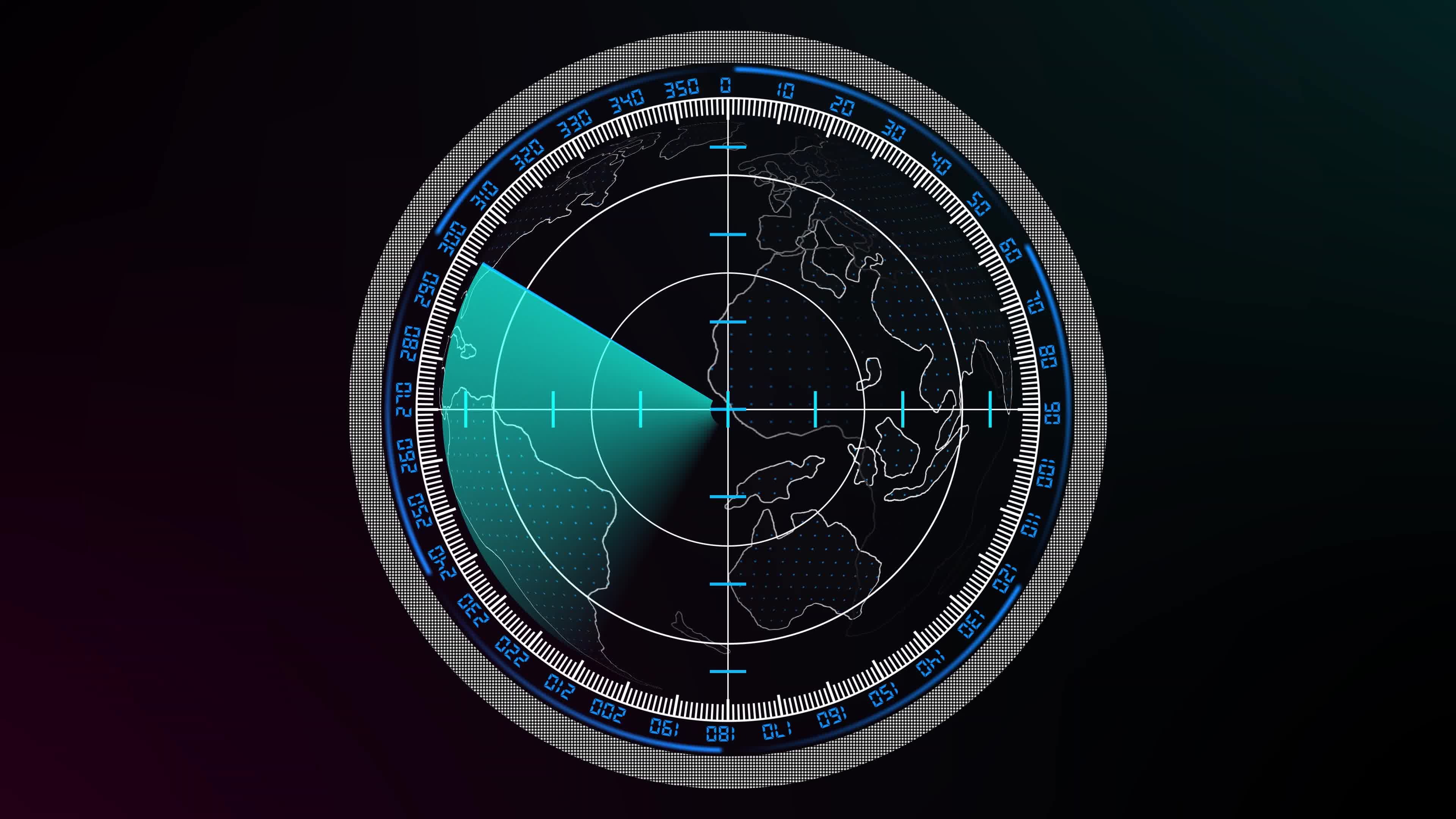 radar screen HUD animated 28016754 Stock Video at Vecteezy