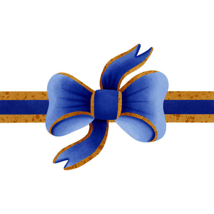 Blue And Gold Ribbon PNGs for Free Download
