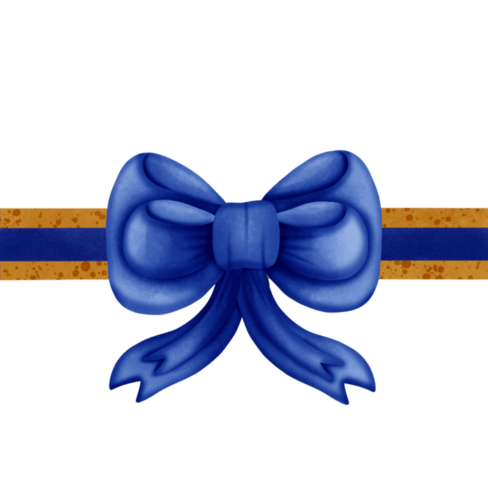 Blue And Gold Ribbon PNGs for Free Download