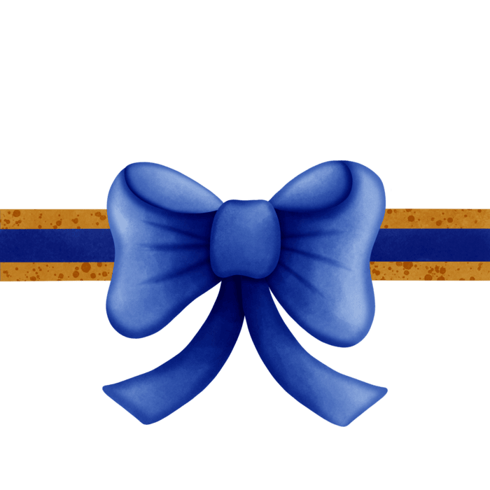Blue And Gold Ribbon PNGs for Free Download