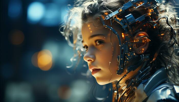 Generative Ai Girl Stock Photos, Images and Backgrounds for Free Download