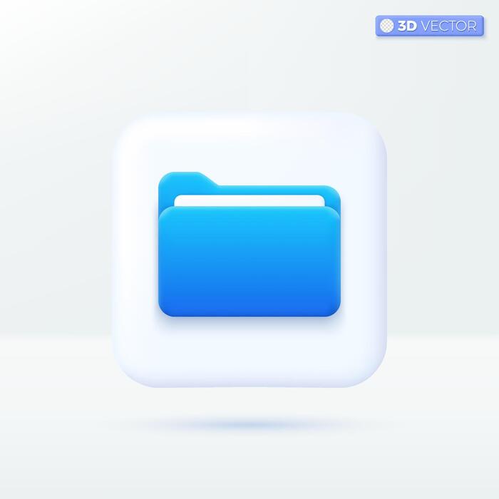 3d Folder Icon Vector Art, Icons, and Graphics for Free Download