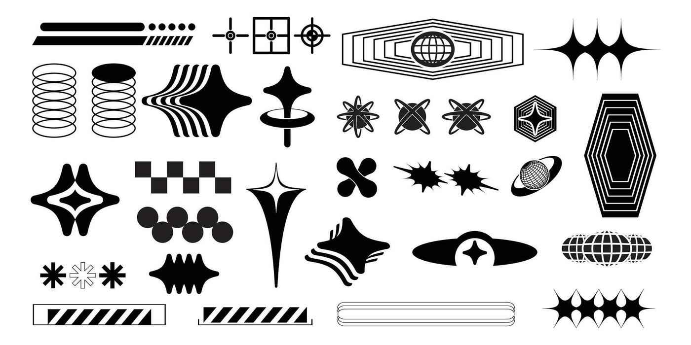 Y2k Elements Vector Art, Icons, and Graphics for Free Download