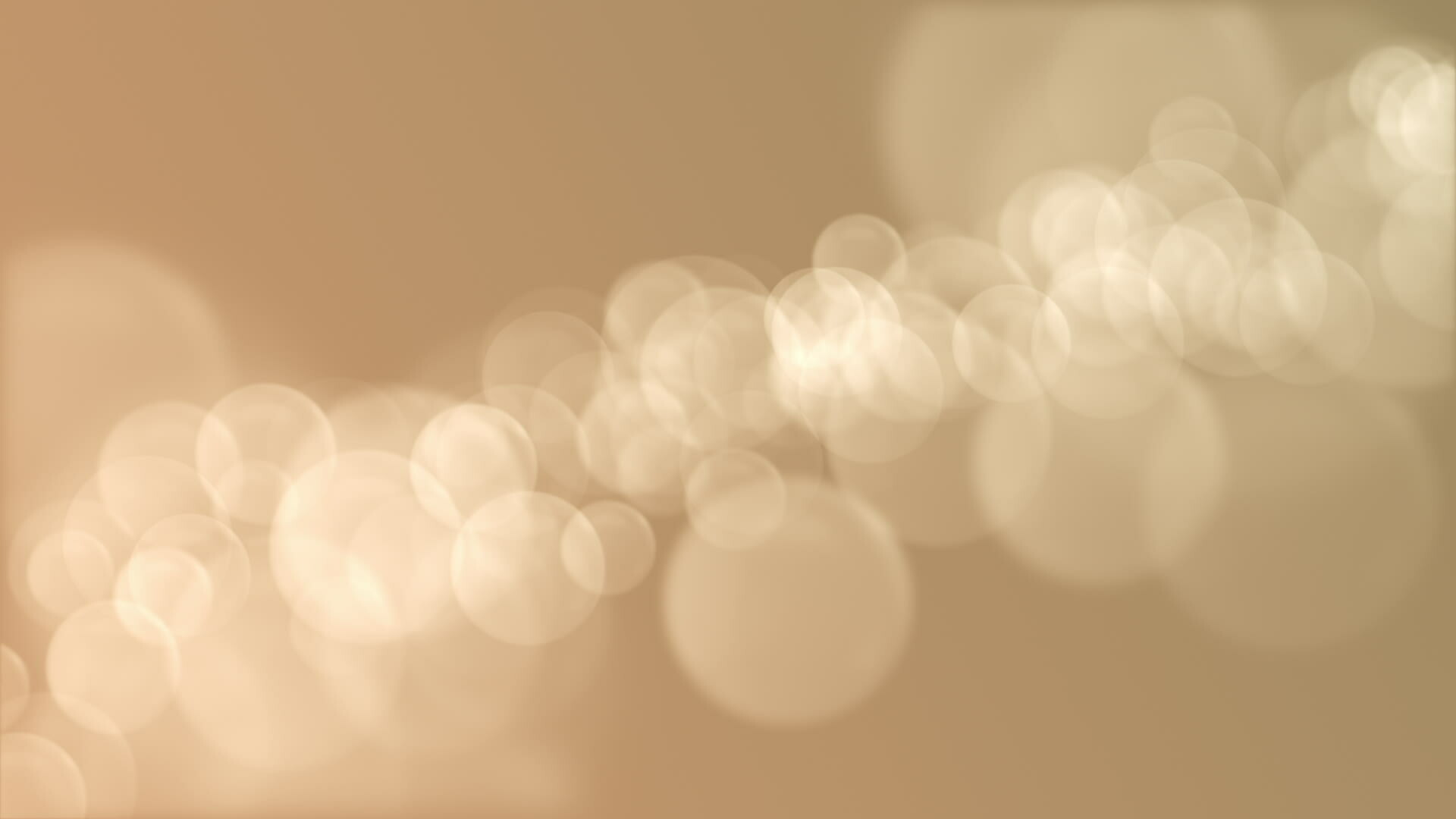 Defocused golden bokeh lights background. This elegant motion background animation with lens ...