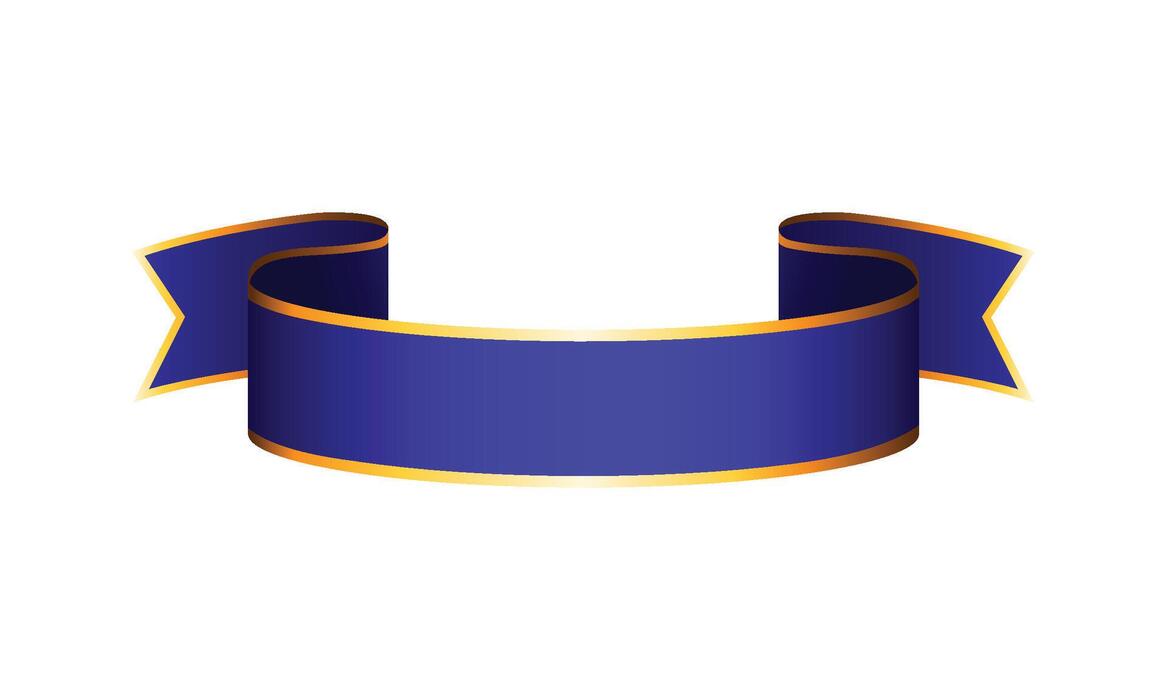 Blue Gold Ribbon Vector Art, Icons, and Graphics for Free Download