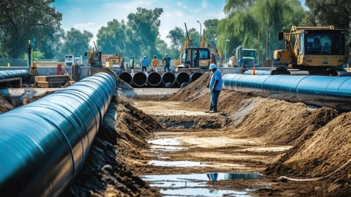 Pipeline Construction Stock Photos, Images and Backgrounds for Free ...