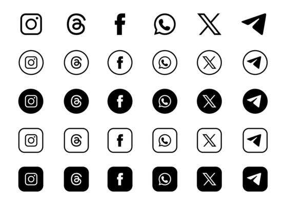 Facebook Instagram Twitter Logo Vector Art Icons And Graphics For Free Download