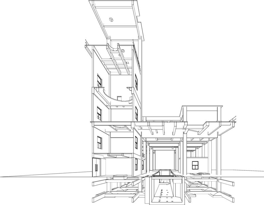 Building Cross Section Vector Art Icons And Graphics For Free Download