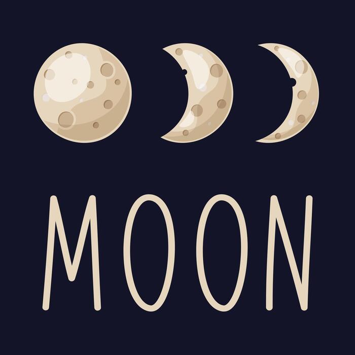 Moon Font Vector Art, Icons, and Graphics for Free Download