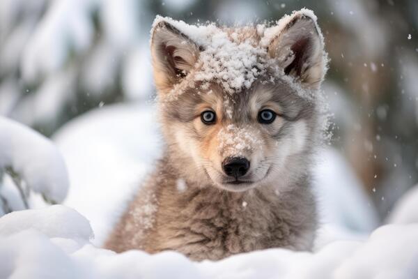 Baby Wolf Stock Photos, Images and Backgrounds for Free Download