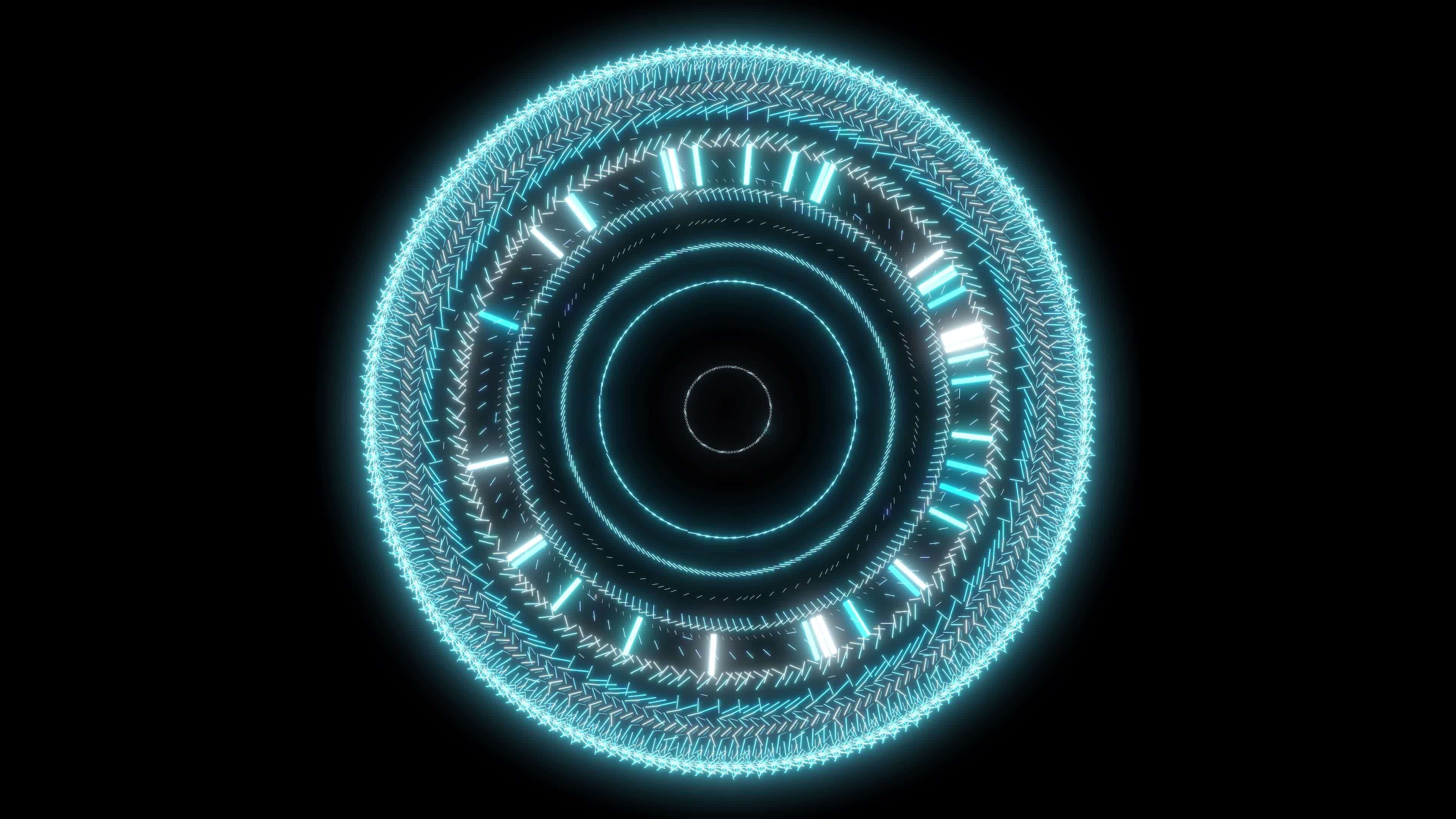 Futuristic Computer Interface Wallpaper