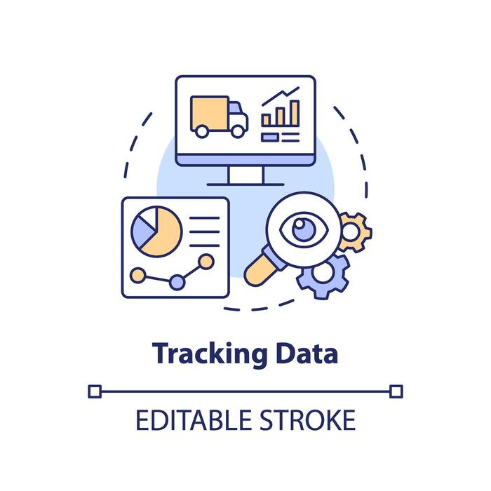 Data Tracking Vector Art, Icons, and Graphics for Free Download