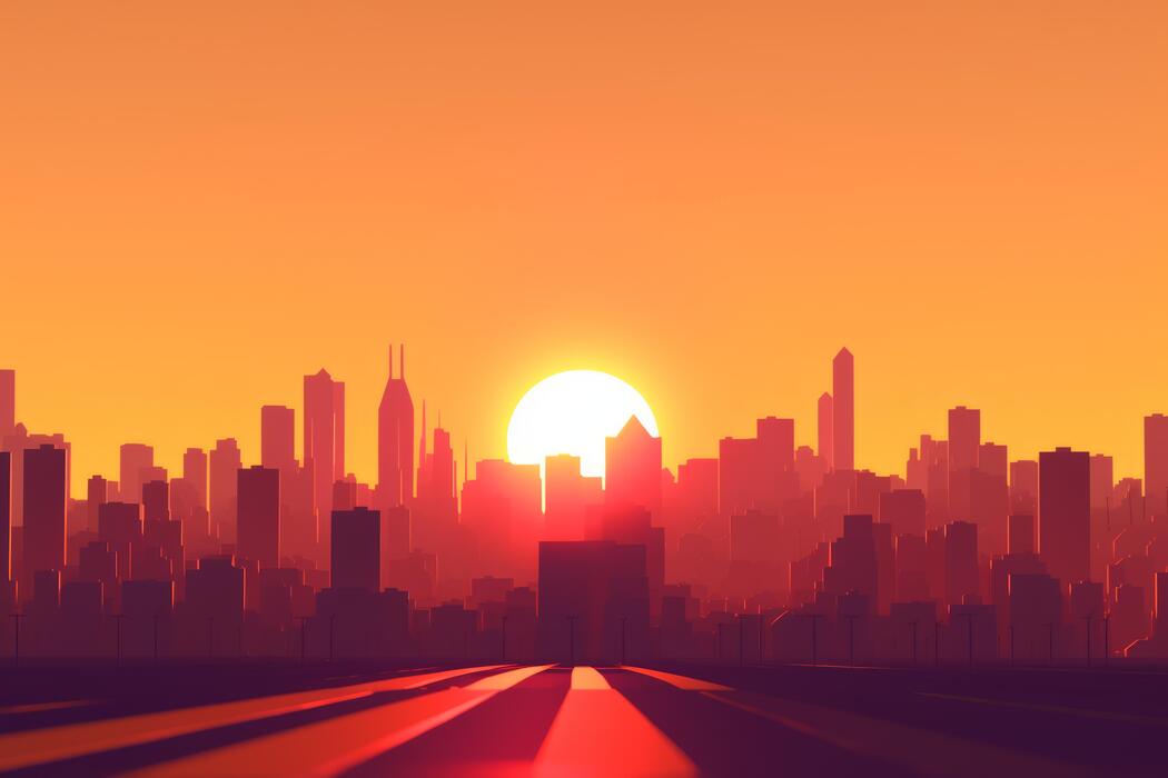 Sunset City Stock Photos, Images and Backgrounds for Free Download