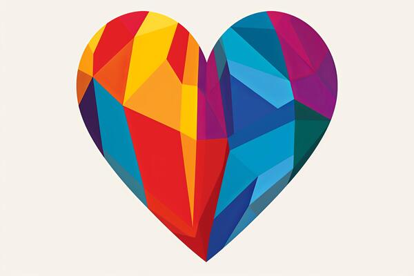 Geometric Heart Stock Photos, Images and Backgrounds for Free Download