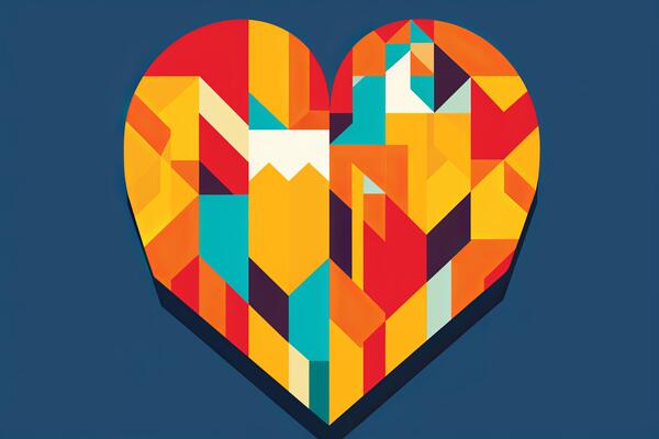 Geometric Heart Pattern Stock Photos, Images and Backgrounds for Free ...