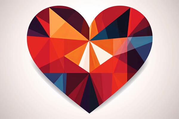 Geometric Heart Stock Photos, Images and Backgrounds for Free Download