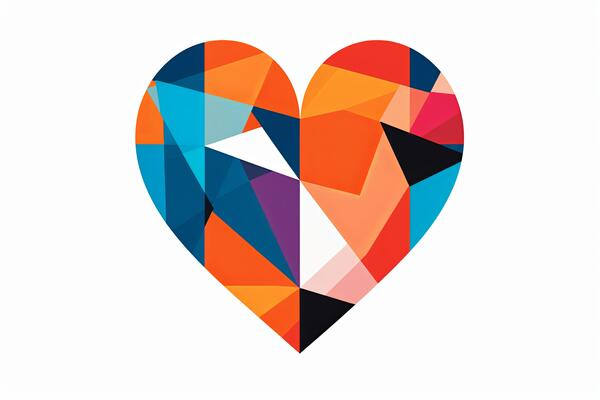 Geometric Heart Stock Photos, Images and Backgrounds for Free Download