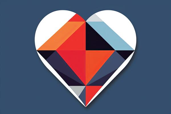 Geometric Heart Stock Photos, Images and Backgrounds for Free Download