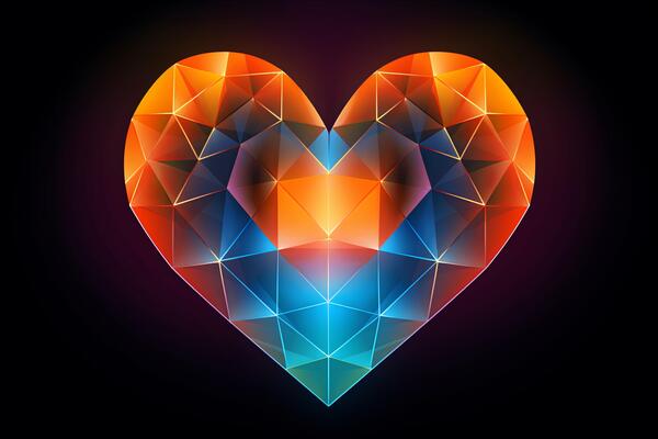 Geometric Heart Stock Photos, Images and Backgrounds for Free Download