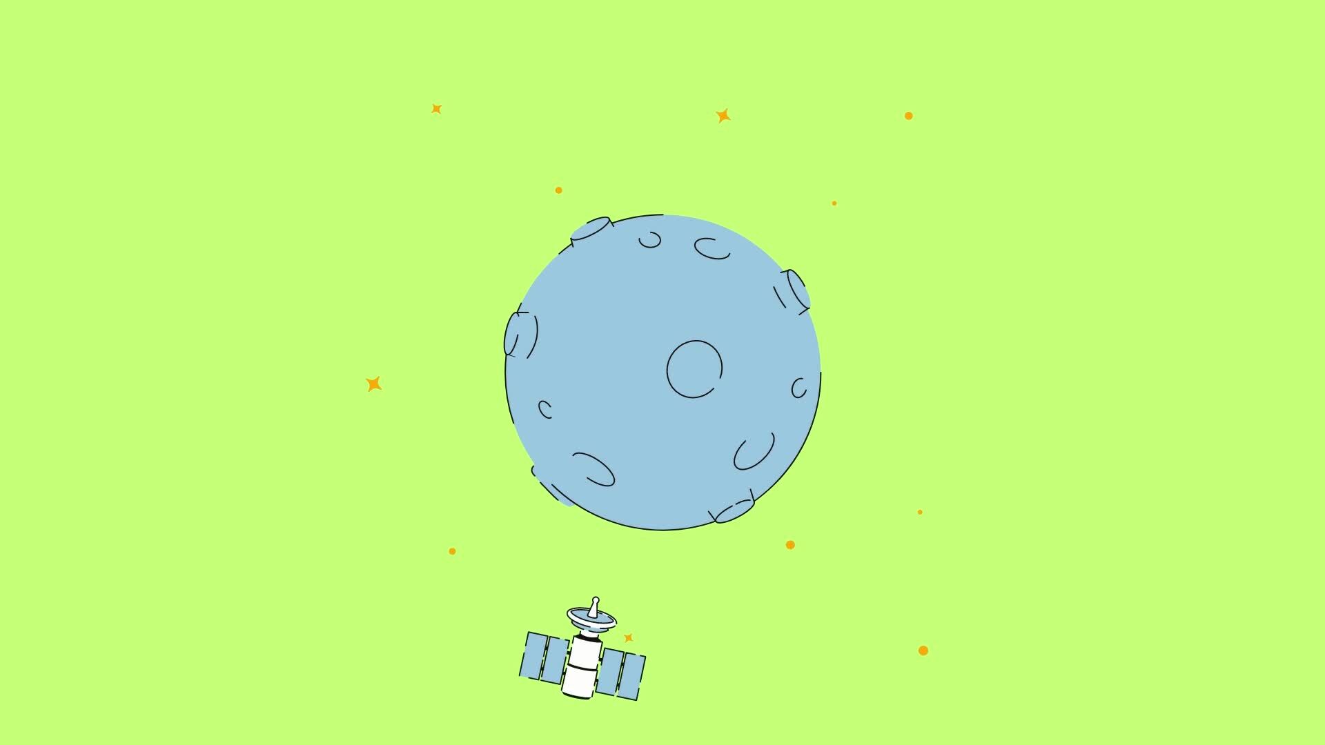 Moon Clip Art 28379813 Stock Video At Vecteezy