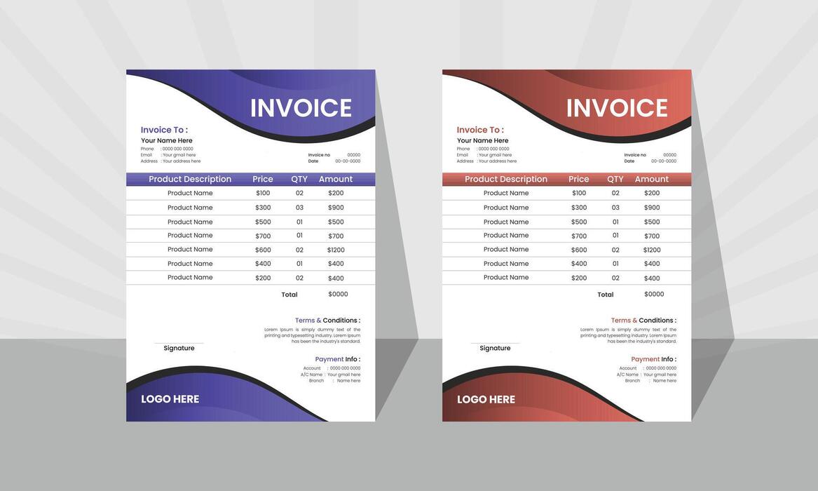 Invoice Header Vector Art, Icons, and Graphics for Free Download