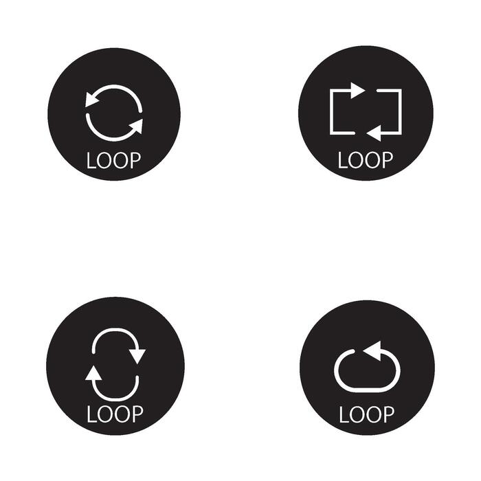 Loop Icon Vector Art, Icons, and Graphics for Free Download