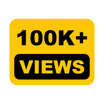 100k Views PNGs for Free Download