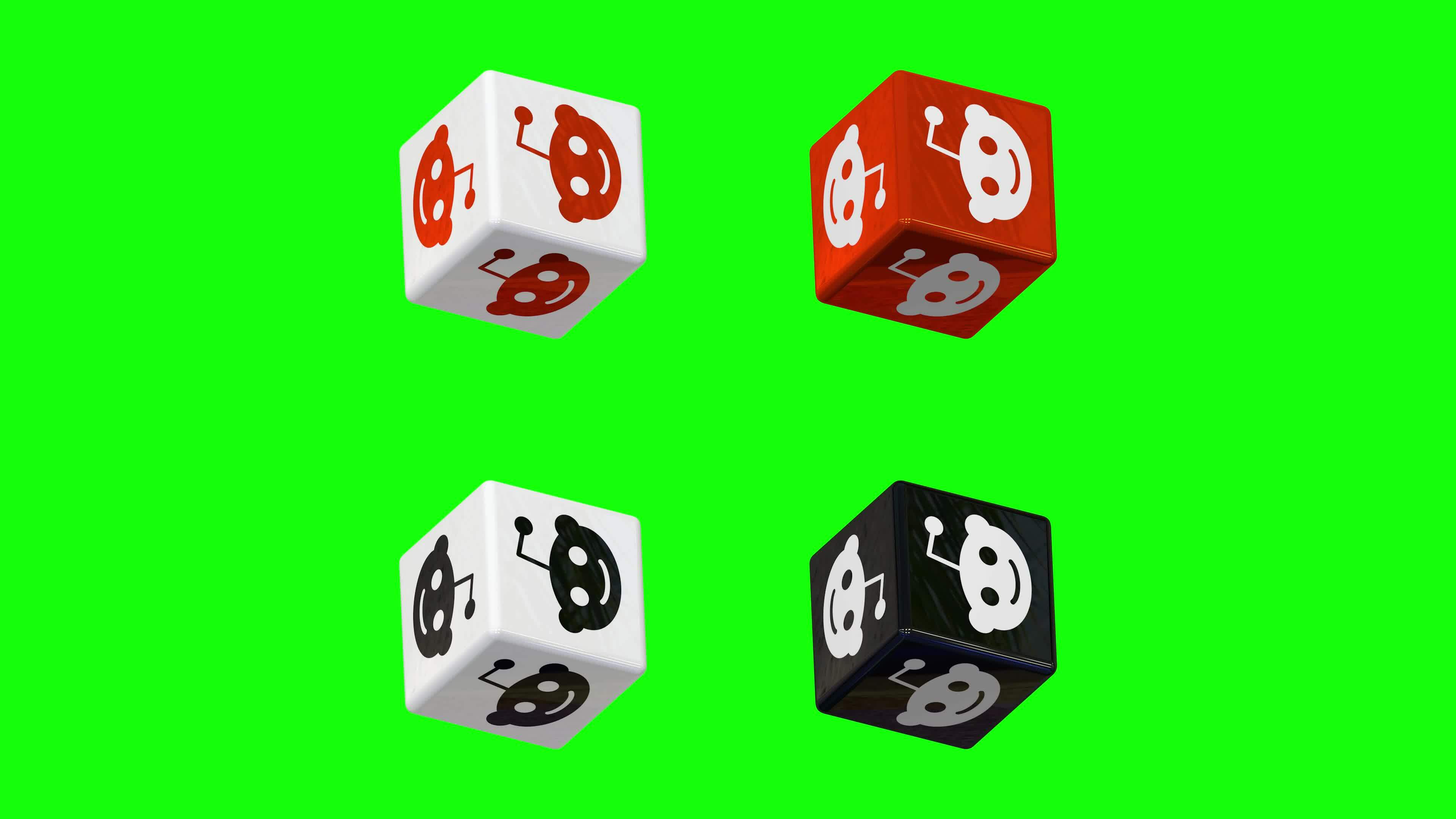 Reddit 3d Cube Rotating In Different Color Combinations 3d Rendering