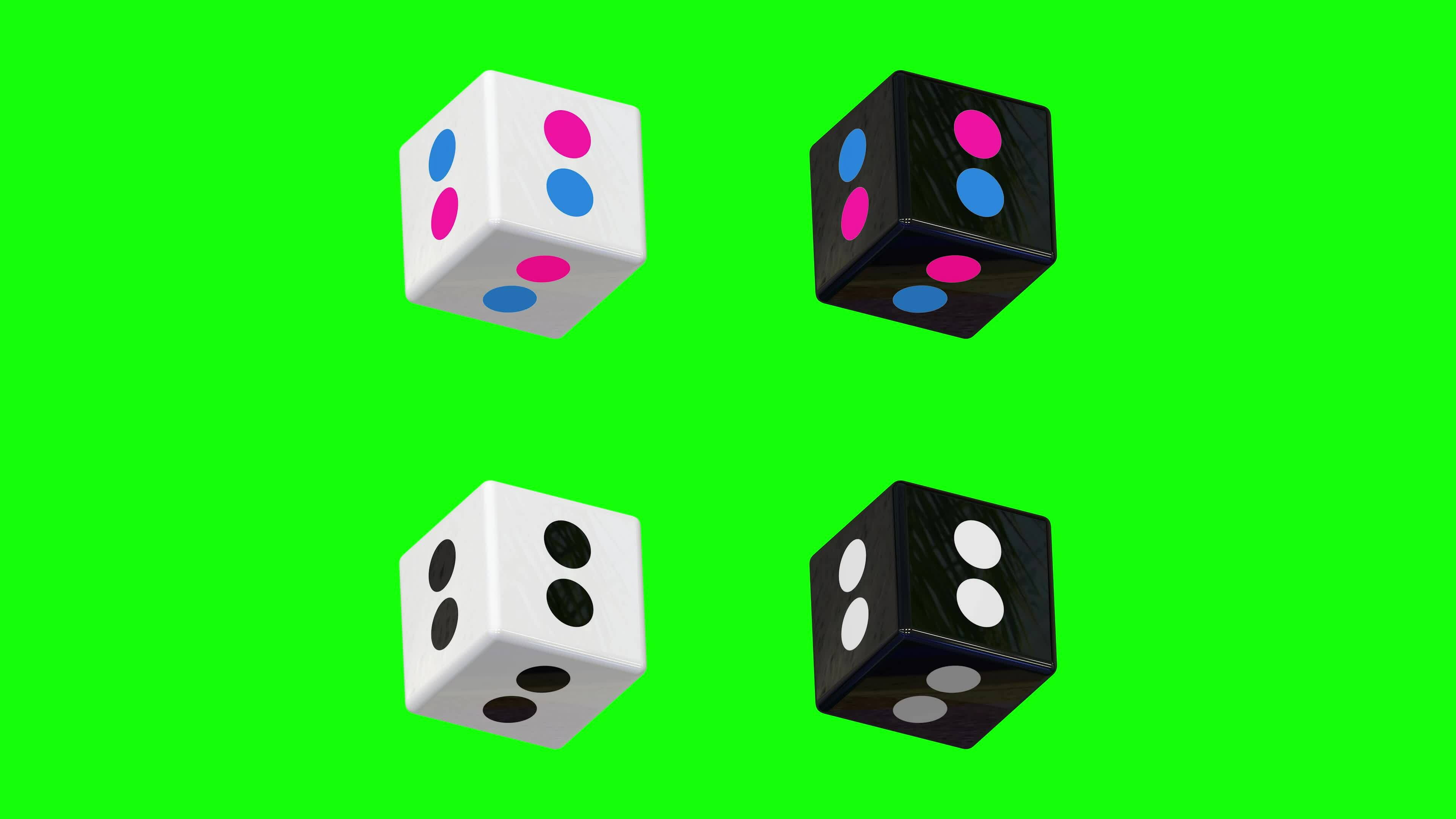 Flickr 3d Cube Rotating In Different Color Combinations 3d Rendering