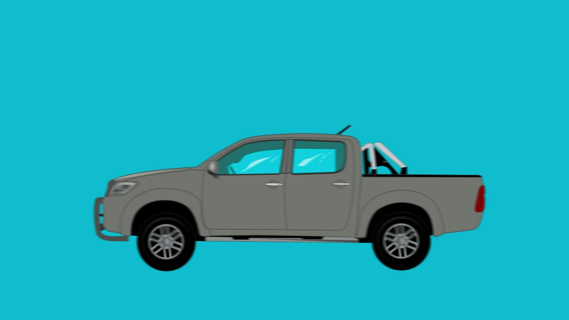 Cartoon Car Moving in Blue Background. Animation Video. Car Animation Video. 28550435 Stock ...