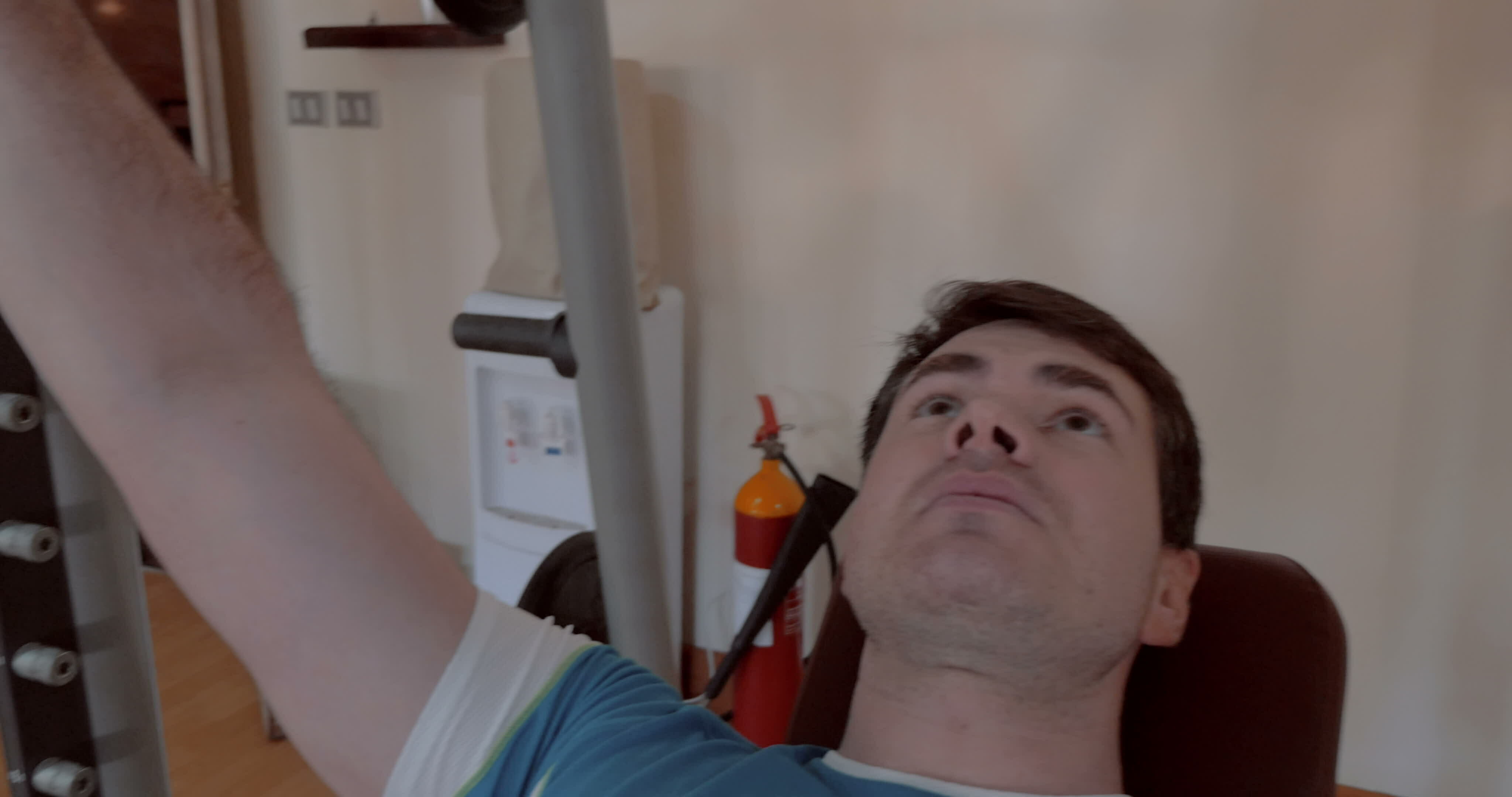 Man Doing Bench Press In The Gym 28556653 Stock Video At Vecteezy