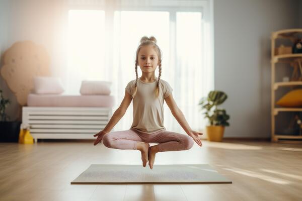 Little Girl Yoga Stock Photos, Images and Backgrounds for Free Download