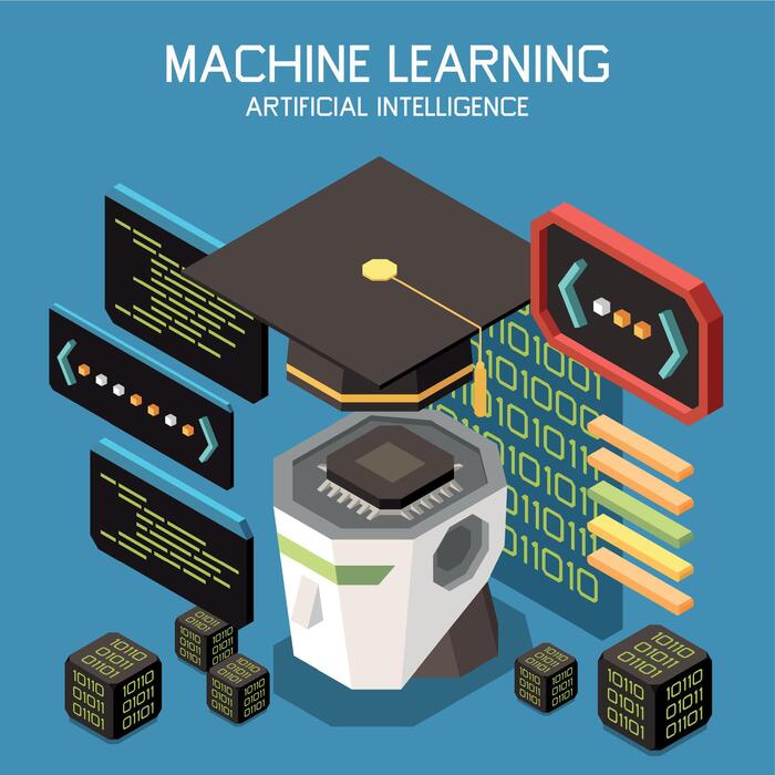 Machine Learning Background Vector Art, Icons, and Graphics for Free ...