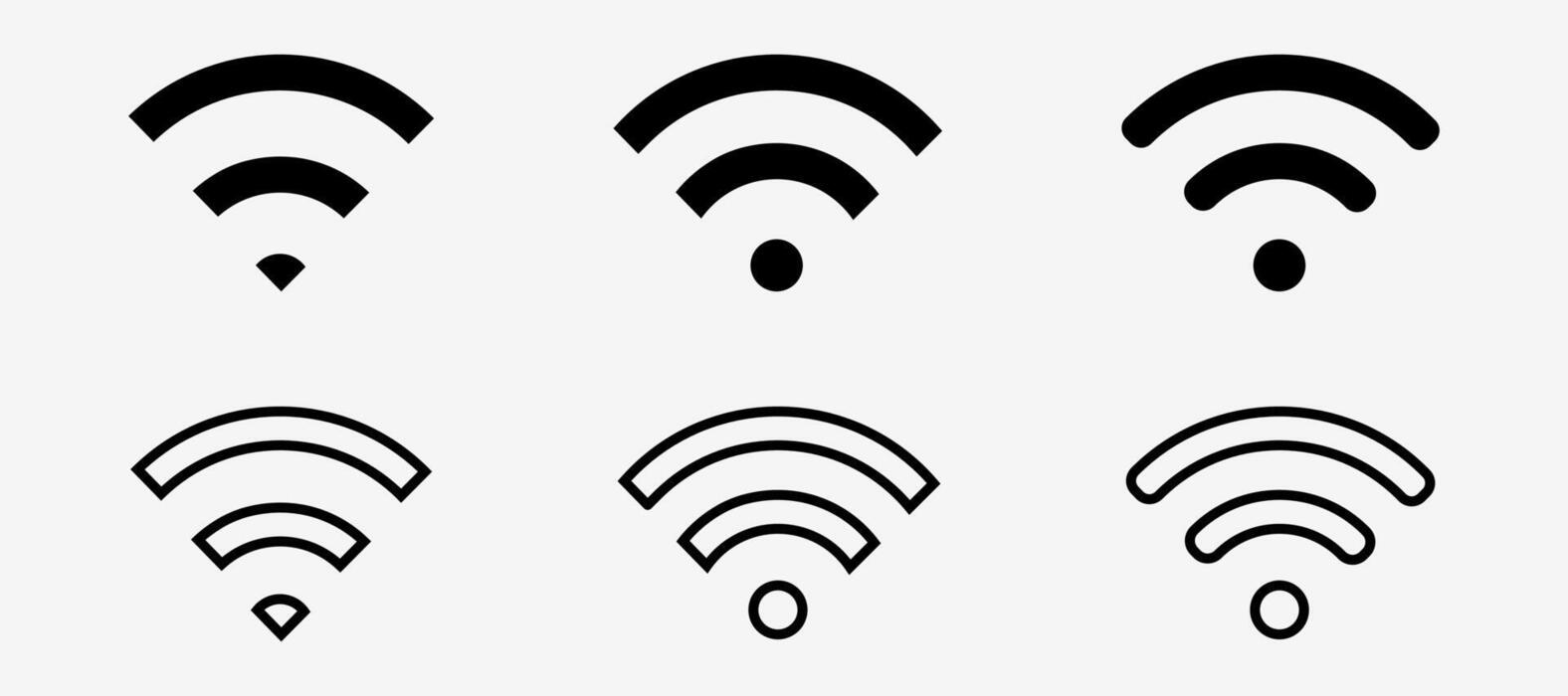 Wifi Icon Set Vector Art Icons And Graphics For Free Download