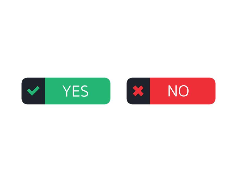 Yes No Button Vector Art, Icons, and Graphics for Free Download