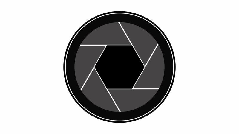 Digital Animation Of Camera Shutter Or Aperture Opening And Closing 4k Transitions Or Intro Or
