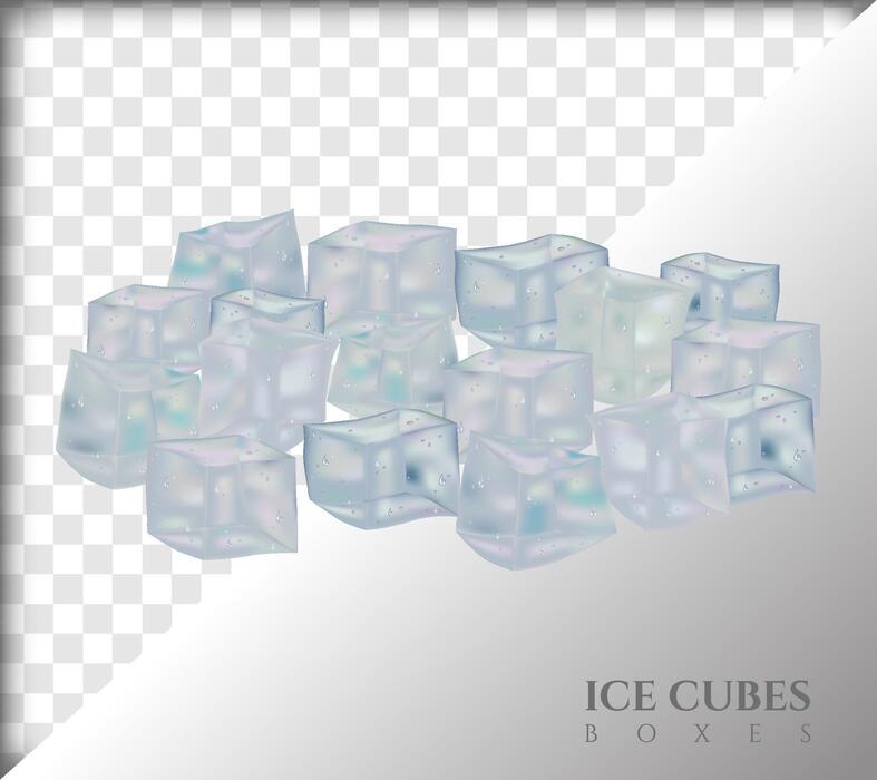 Realistic Ice Cube Vector Art, Icons, and Graphics for Free Download
