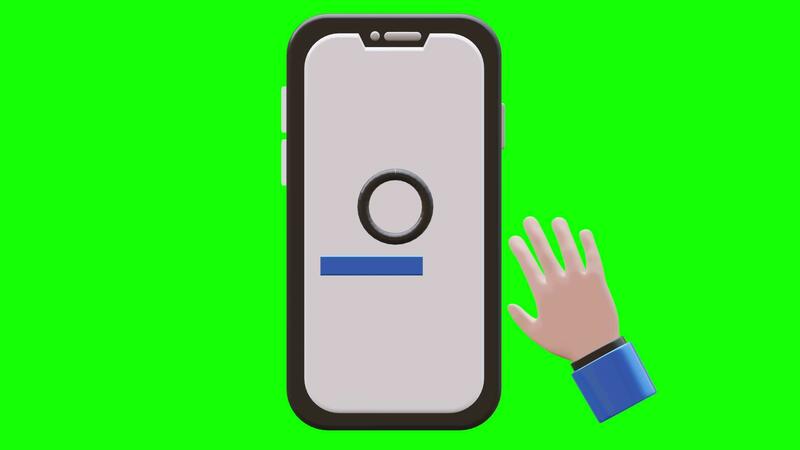 3D Hand Gesture Animation Drag and drop a Image Upload to System with Green Screen Background ...