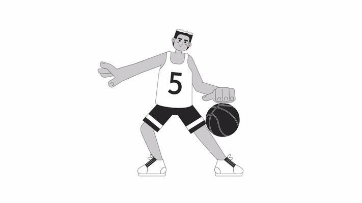 Dribble Basketball Clipart Animations