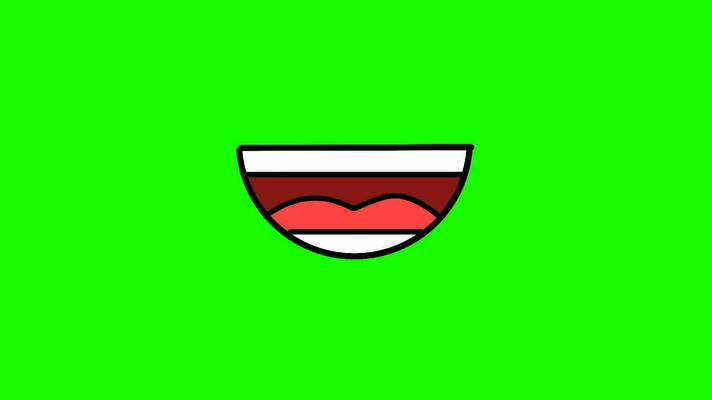 Animated Cartoon Mouth Stock Video Footage for Free Download