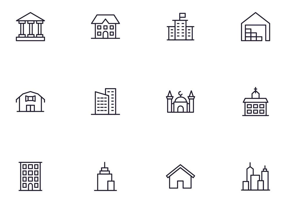 Architecture Icons Vector Art, Icons, and Graphics for Free Download