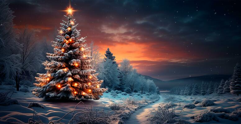 Christmas scene store