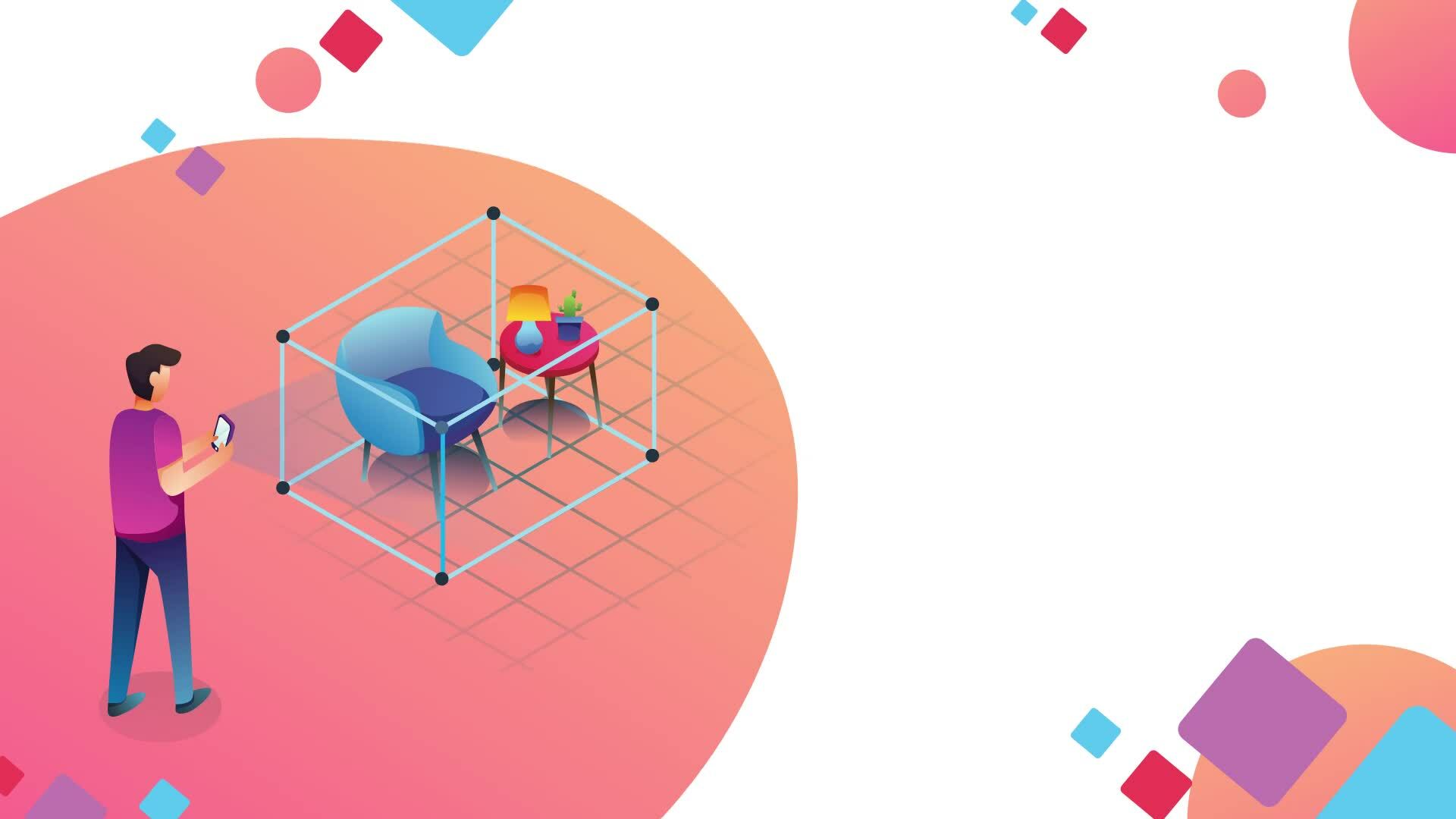 Futuristic Animated Concept, Big Data Center Chief Technology Officer ...