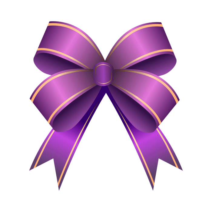 Purple Bow PNGs for Free Download