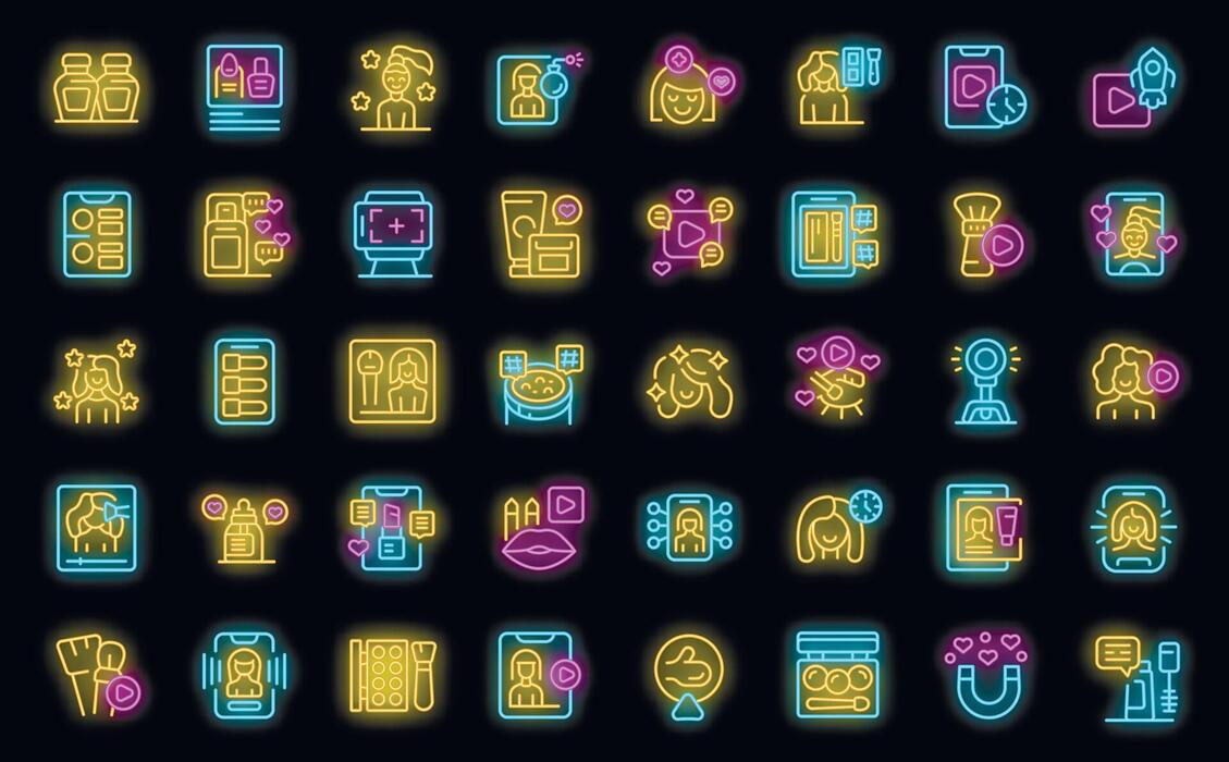 Neon Icons Vector Art, Icons, and Graphics for Free Download