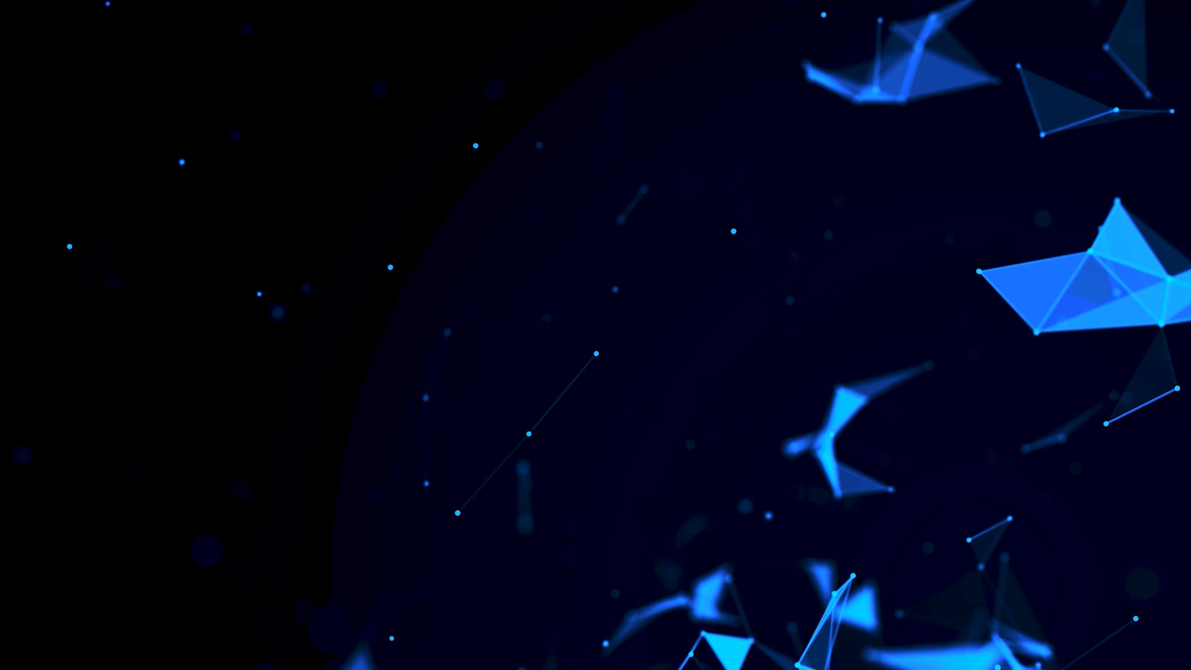 Abstract Digital Connection Technology Moving Dots And Lines Technology Background Network