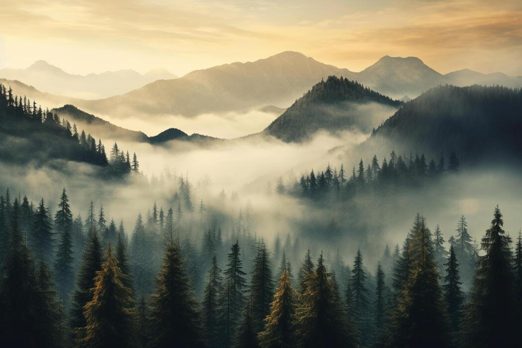 Mountains With Trees Stock Photos, Images and Backgrounds for Free Download